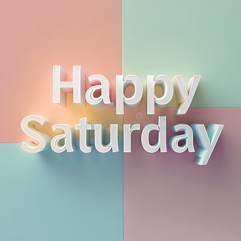 Happy Saturday 3d Text Illustration Stock Photos - Free & Royalty-Free ...