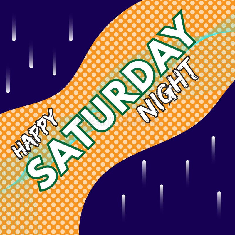 Happy Saturday Cartoon Text Clipart Stock Illustration - Illustration ...
