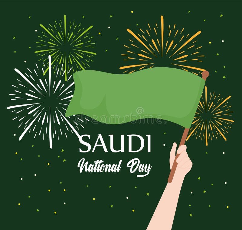 Happy saudi national day stock vector. Illustration of nation - 227237924