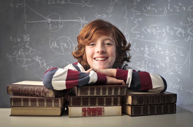 Happy scholar stock image. Image of childhood, indoor - 22056761
