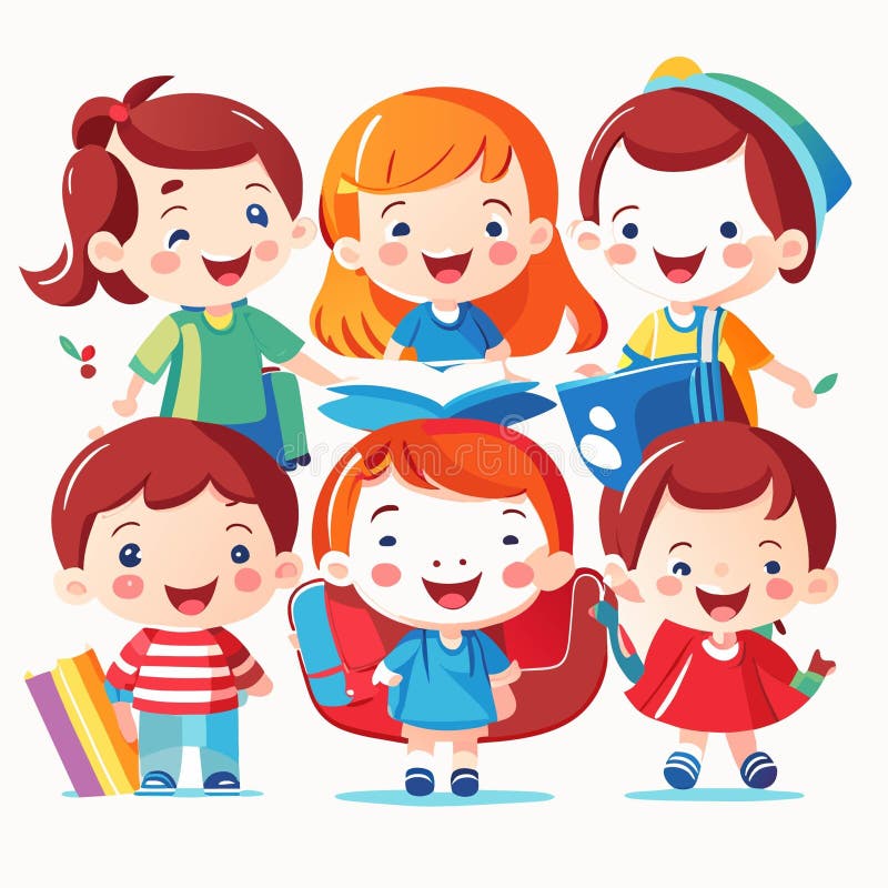 School Kids Community Clip Art Stock Illustrations – 139 School Kids ...