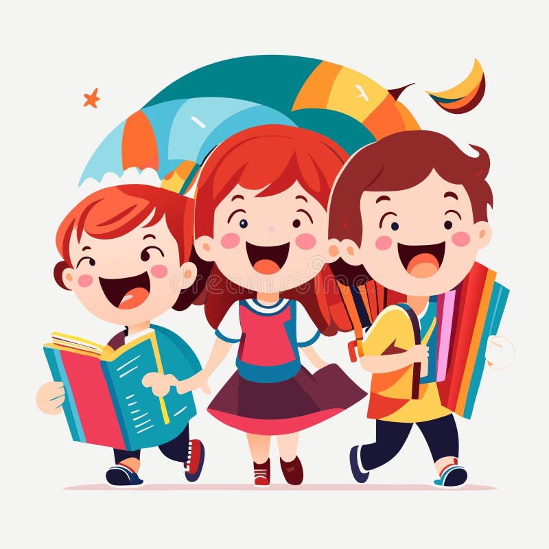 School Kids Community Clip Art Stock Illustrations – 139 School Kids ...