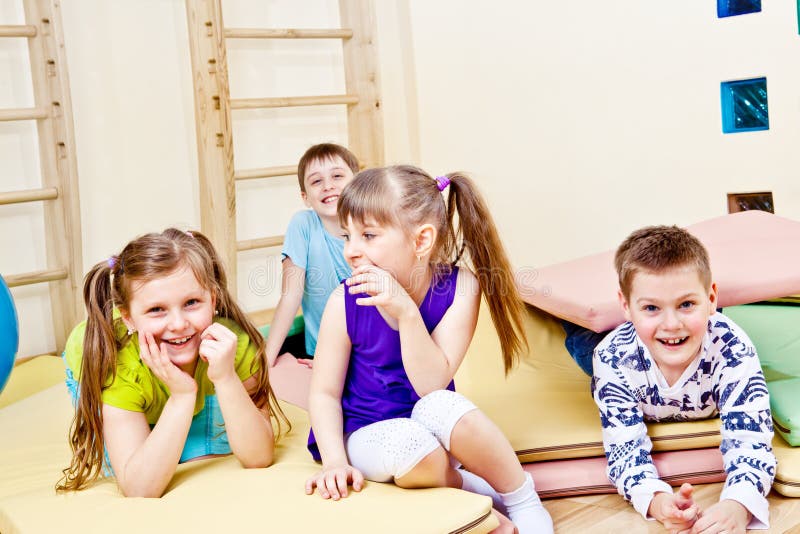 School Friends Playing In Nature Stock Photo - Image of happy ...