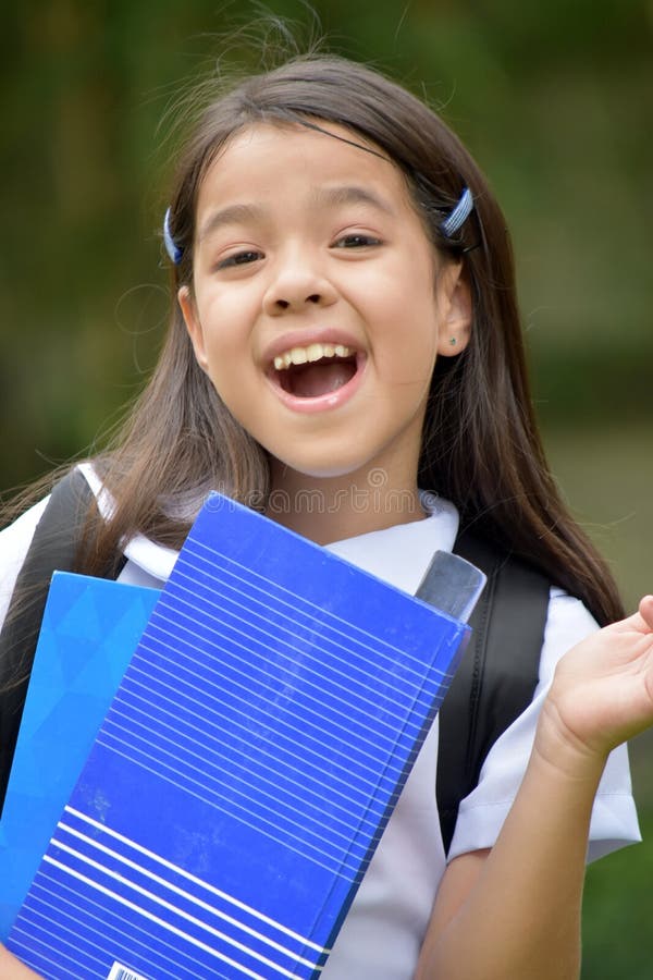 Happy School Friends Female Children Stock Image - Image of buddy ...