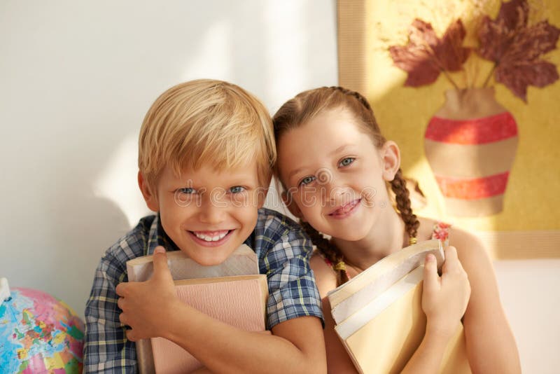 Happy school kids stock image. Image of elementary, student - 93086261