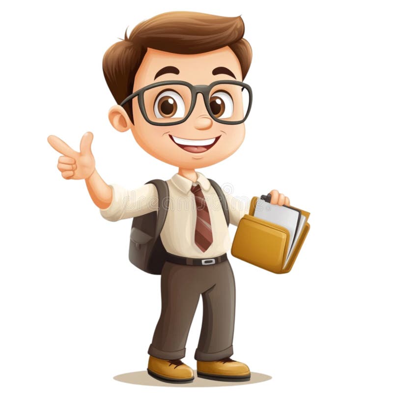 Happy Schoolboy Pointing Cheerfully Ready for Class with His Backpack ...