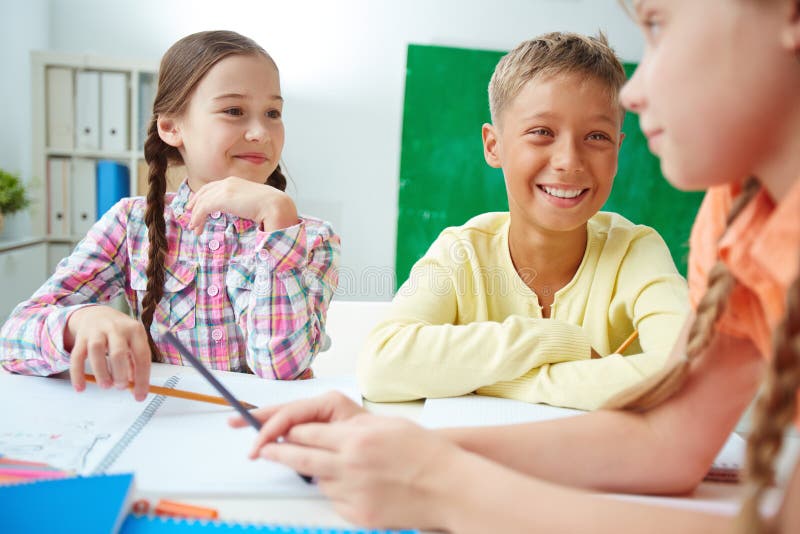 Schoolmates stock image. Image of positive, learn, elementary - 59334727