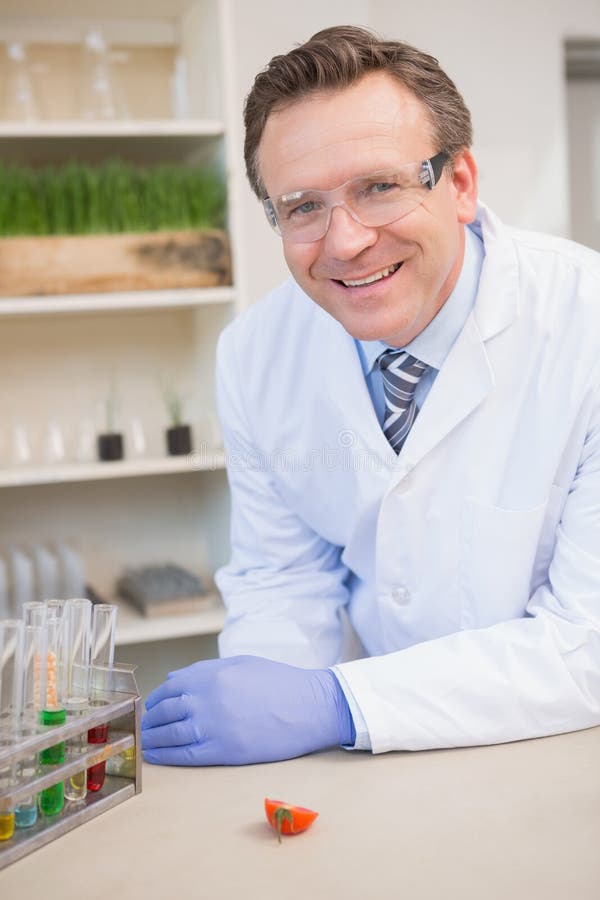 Happy Scientist Looking at Camera Stock Photo - Image of smiling ...