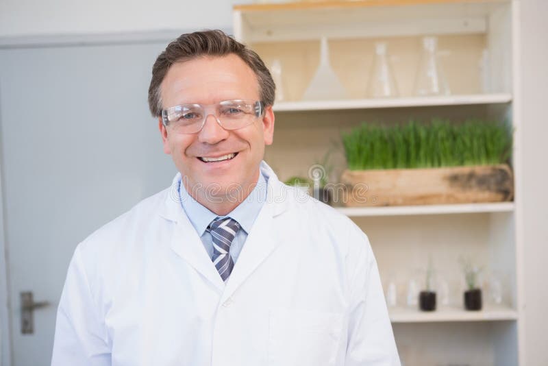 Happy Scientist Smiling at Camera Stock Photo - Image of experiment ...