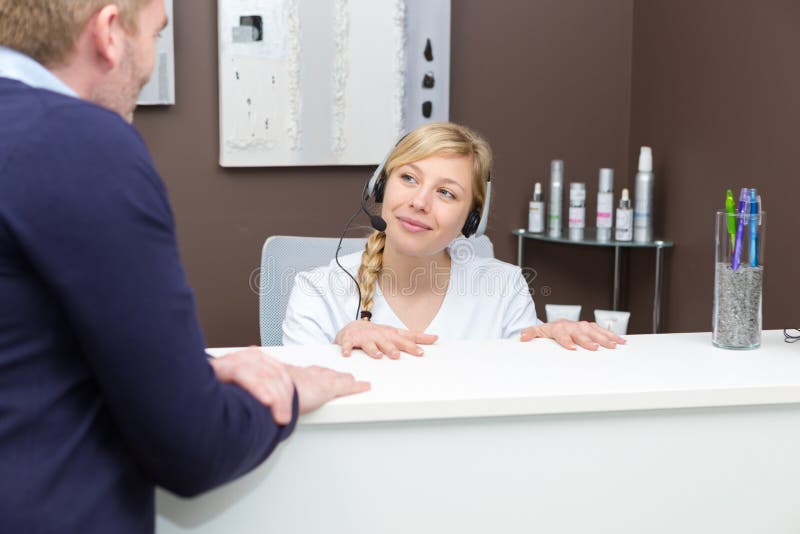 Happy Secretary in a Office Stock Photo - Image of correspondence ...