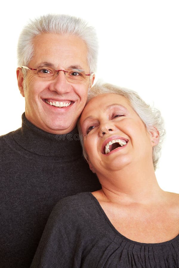 Happy Senior Couple Smiling Stock Image - Image of partnership, laugh ...