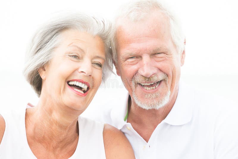 Happy senior couple stock photo. Image of elderly, hair - 32021110