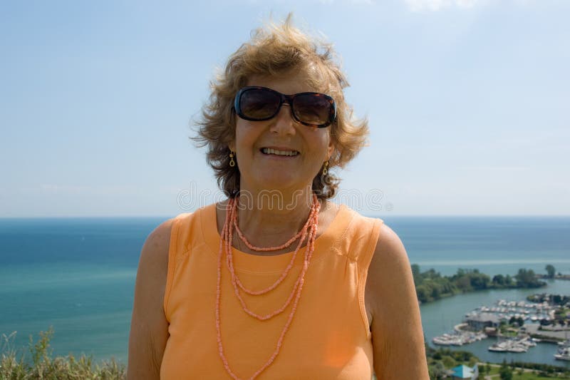 Happy senior lady stock photo. Image of elderly, portrait - 9509482