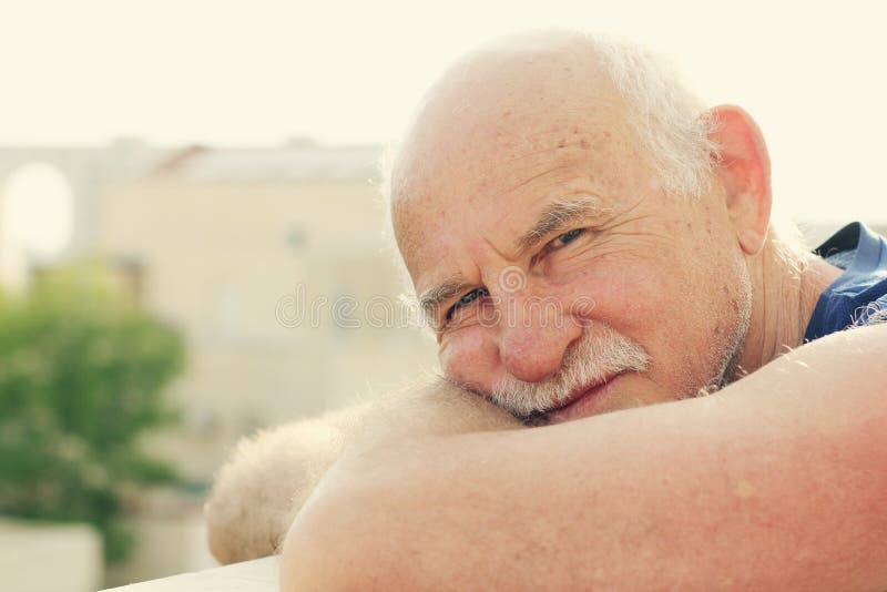 Happy senior man stock photo. Image of couple, feelings - 61143372