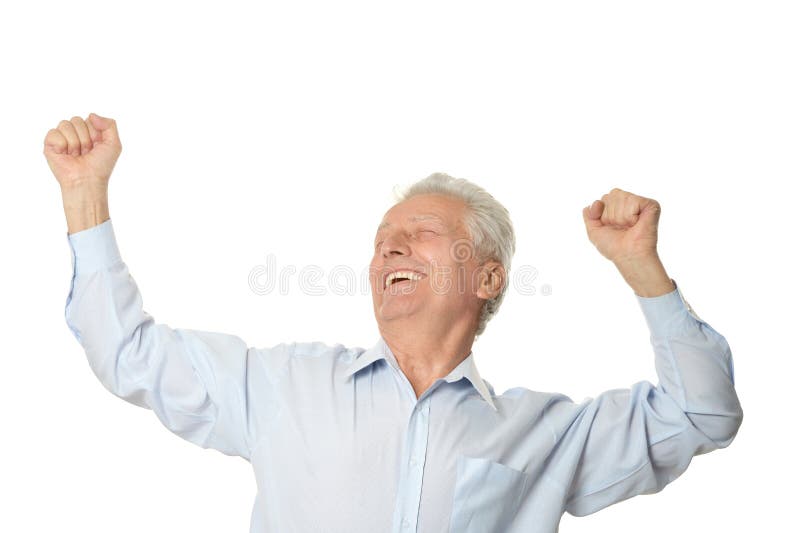 222 Older Man Cheering Stock Photos - Free & Royalty-Free Stock Photos ...