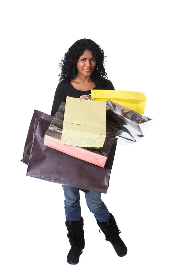 Happy shopper stock photo. Image of pretty, happy, shopping - 3459576