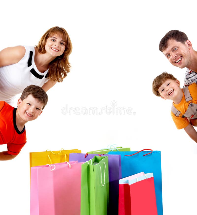 Happy shoppers stock photo. Image of shopaholics, attractive - 19294374