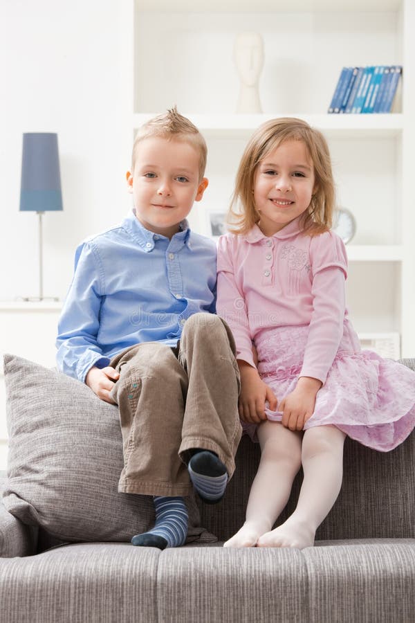 Happy siblings stock image. Image of blue, happy, domestic - 9413615