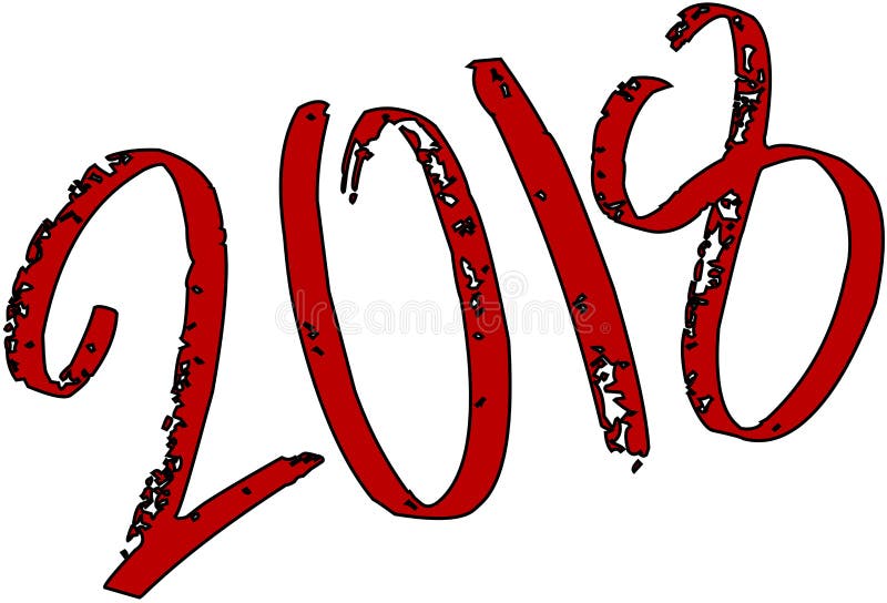 Happy 2018 sign stock vector. Illustration of abstract - 83869365