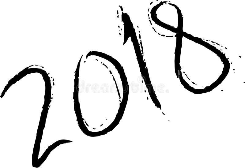 Happy 2018 sign stock vector. Illustration of abstract - 83869365