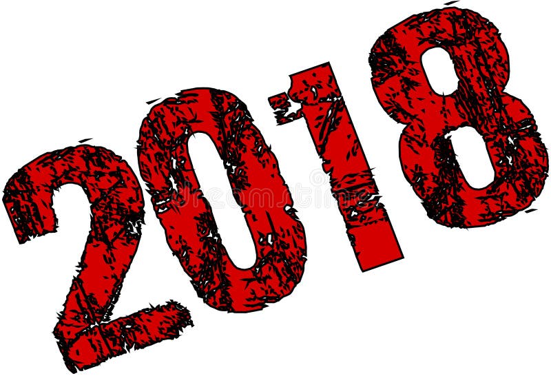 Happy 2018 sign stock vector. Illustration of abstract - 83869365