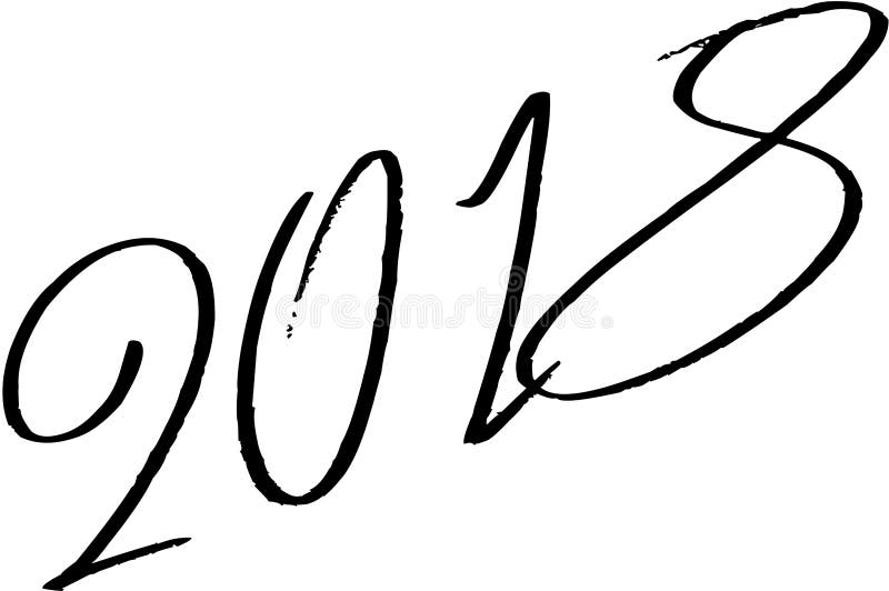 Happy 2018 sign stock vector. Illustration of abstract - 83869365