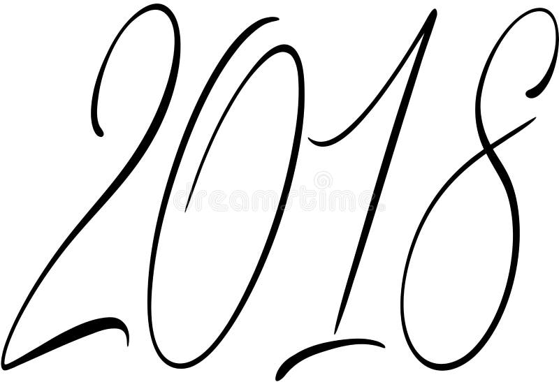 Happy 2018 sign stock vector. Illustration of abstract - 83869365