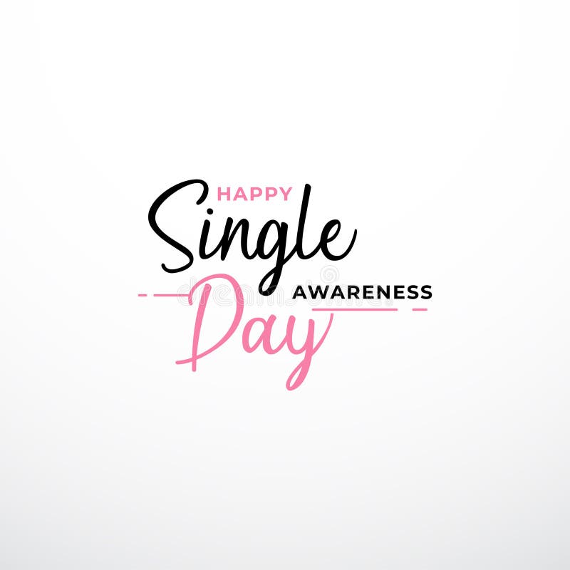 Happy Single Day Vector Design Template Background Stock Vector ...