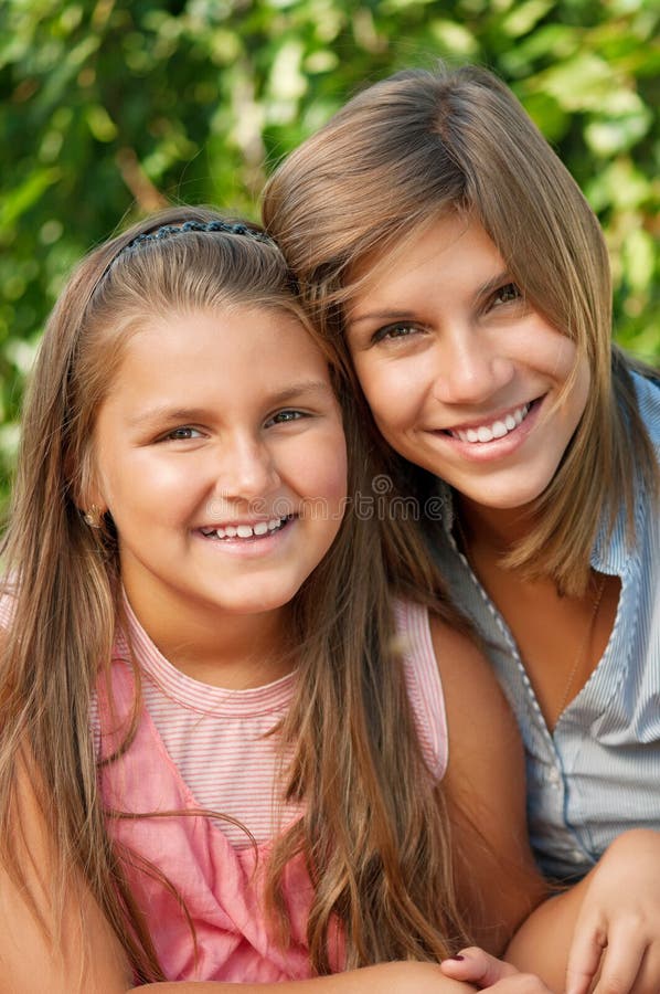 Happy sisters stock photo. Image of child, daughter, humen - 21307408