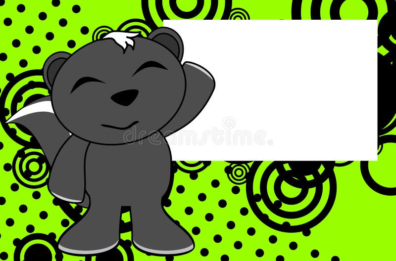 Crying Skunk Cartoon Expressions Set Stock Vector - Illustration of ...