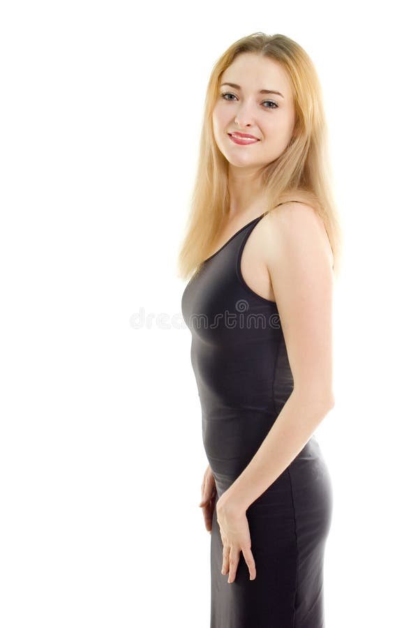 Happy Slim Girl in Bikini with Surfboard on Beach Stock Image - Image ...