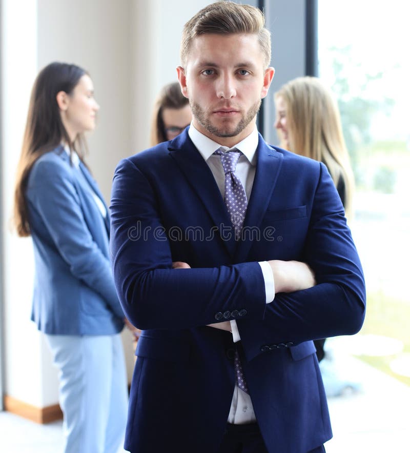 Happy smart business man stock photo. Image of confident - 73276082