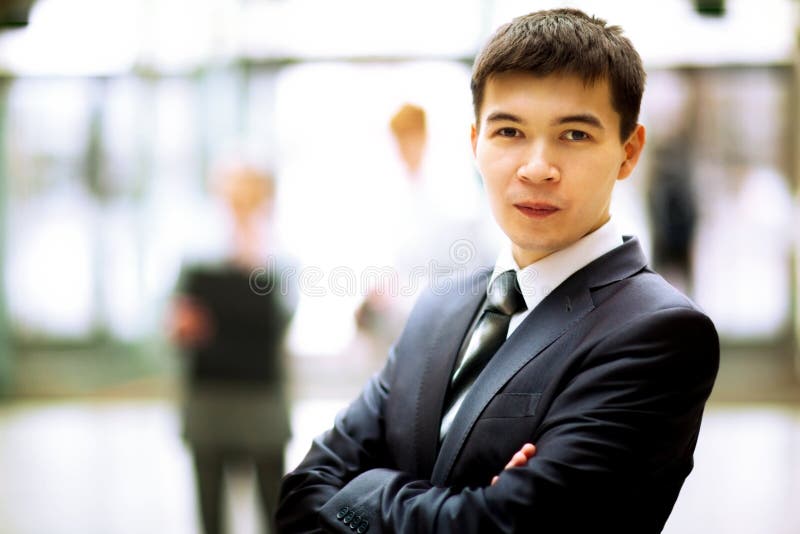 Happy smart business man stock image. Image of looking - 49382211