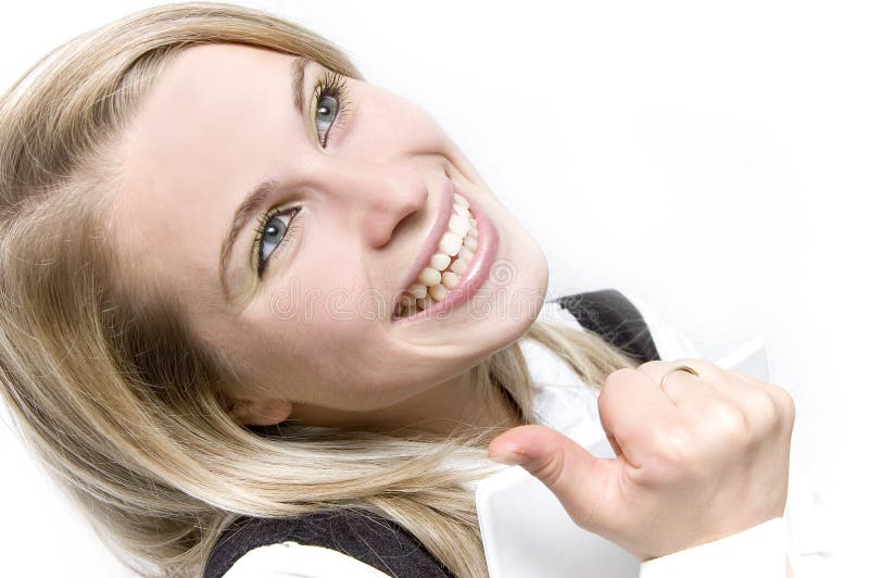 Happy smile stock photo. Image of great, fallenangel, business - 1312154