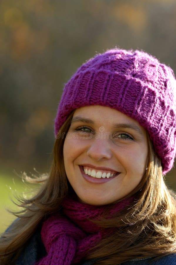 Happy Smile stock image. Image of gloves, outdoor, woman - 315889