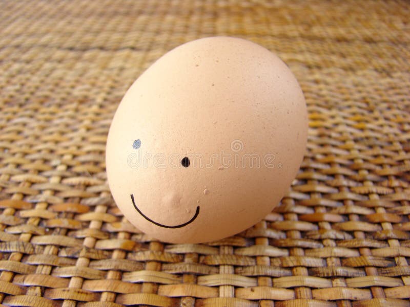 Smiling Egg stock image. Image of oval, comic, smile, decoration - 8855521