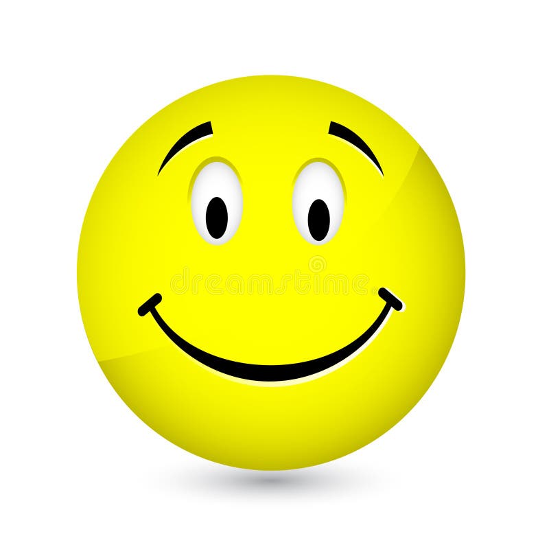 Happy Smiley Emoticon Face stock vector. Illustration of cheerful ...