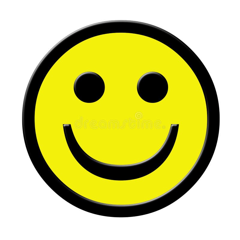 Smiley Sticker stock vector. Illustration of black, circle - 16699545