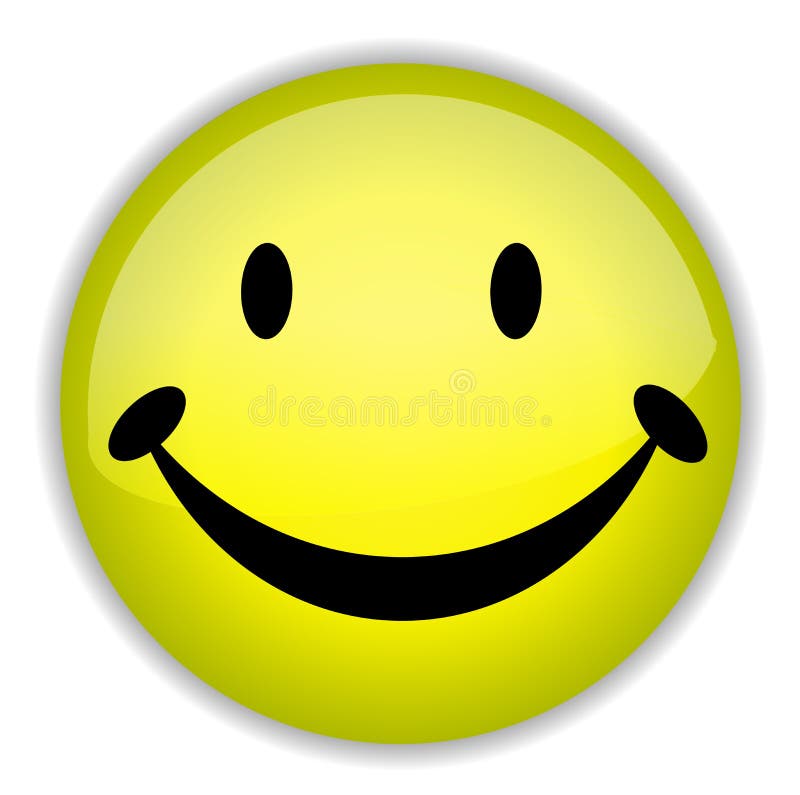 Happy Smiley Face Button Badge Stock Vector - Illustration of smiley ...