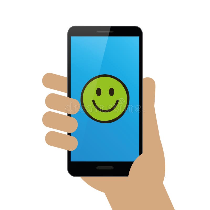 Smiley Smartphone Stock Illustrations – 1,426 Smiley Smartphone Stock ...