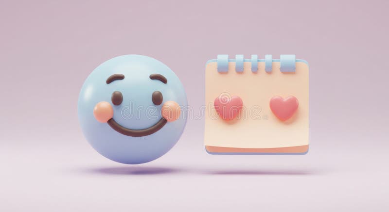 Happy Smiley and Love Note stock illustration. Illustration of ...