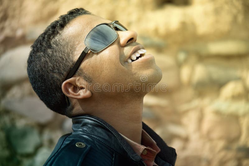 Happy smiling african man stock photo. Image of happiness - 17108138