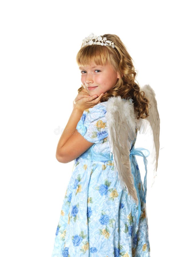 Happy smiling angel stock photo. Image of girl, beautiful - 20783838