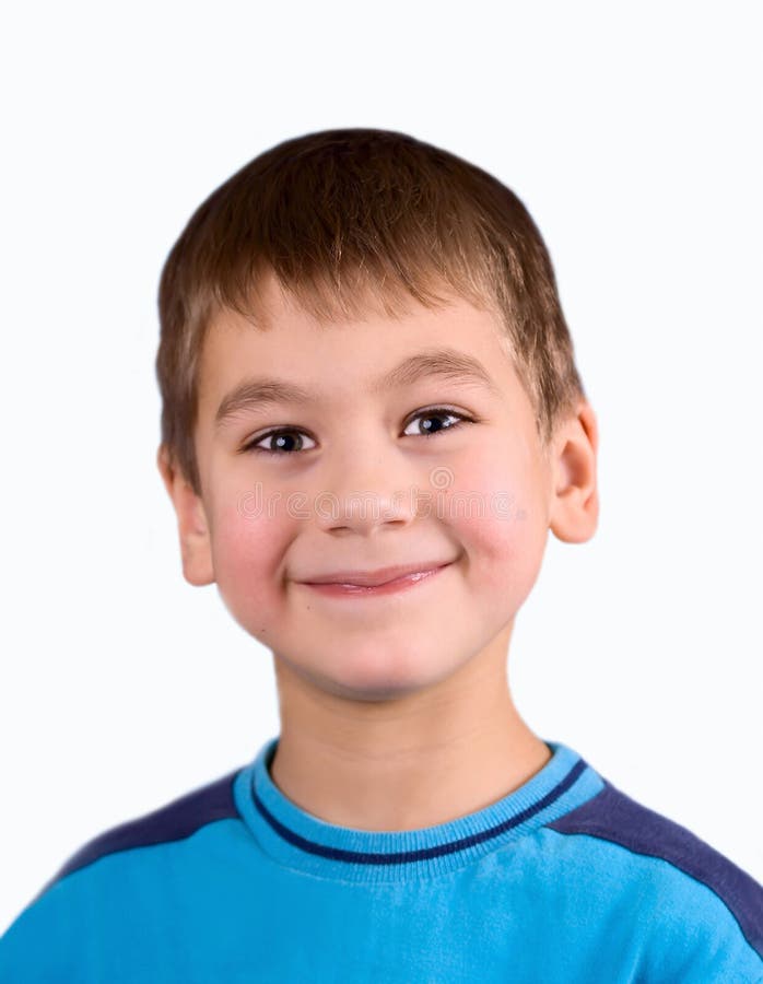 Boy Smiling Painting Craft Project Stock Photo - Image of color ...