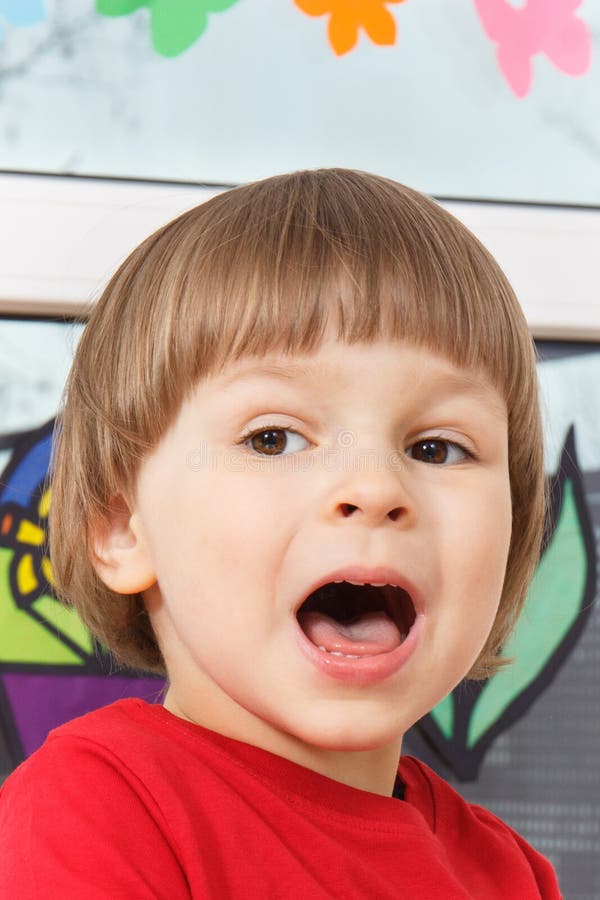 Happy Smiling Boy. Positive Emotion in Childhood Stock Photo - Image of ...