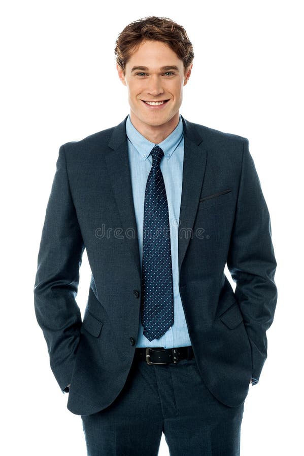 Happy Smiling Business Man, Isolated on White Stock Image - Image of ...