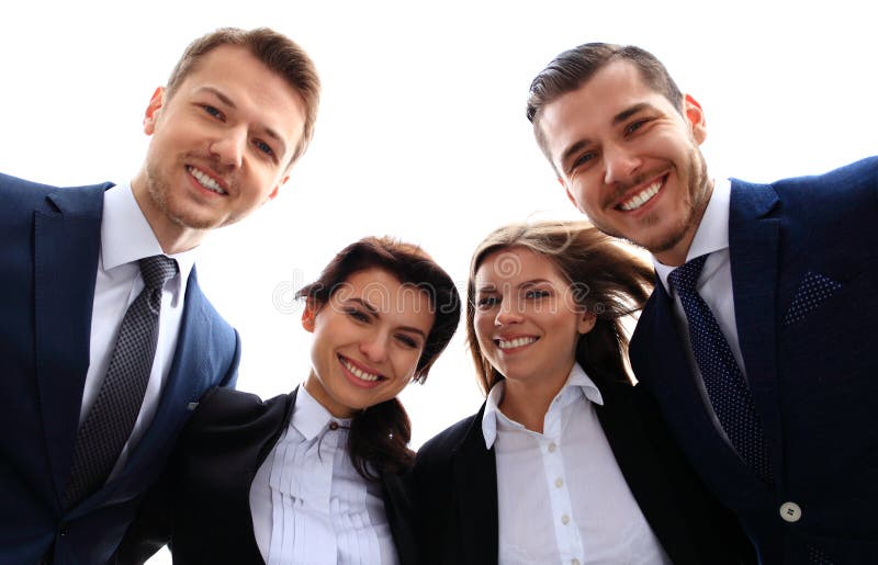 Happy Smiling Business Team Stock Photo - Image of adult, group: 53465002