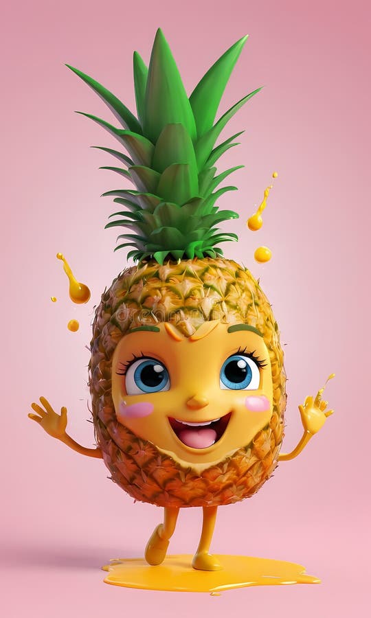 Happy Smiling Pineapple Character Stock Illustrations – 799 Happy ...