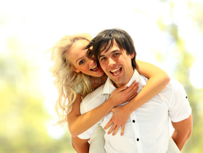 Happy Smiling Couple in Love Stock Photo - Image of teeth, mouth: 14158432