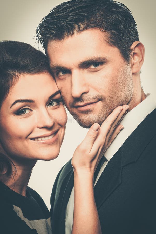 Happy smiling couple stock image. Image of pretty, black - 49409901